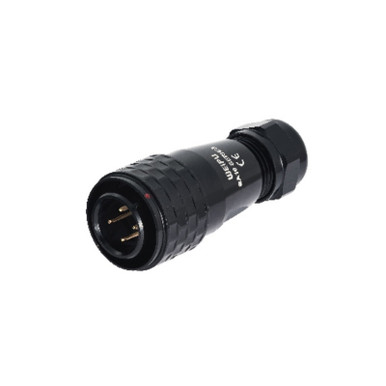 Buy SA16 Blue 4 Pin Male IP67 Waterproof Cable Connector - WEIPU | Evelta