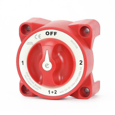 Manual Selector Battery Switch – 1, 1+2, 2, OFF 3-Pin Rotary for Dual ...