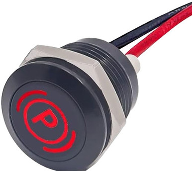 12MM Parking Brake Indicator Light – LED Panel Mount with Wire Leads ...