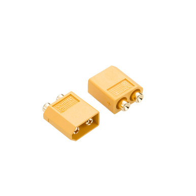 Amass XT60PB-M/F 2-Pin Connector 35A 500V DC | Flame Retardant | Evelta