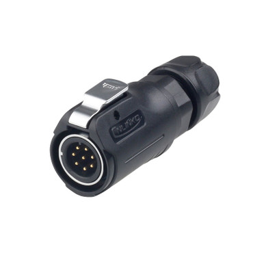 LP-12 8-Pin 5A Industrial Circular Plastic Waterproof Power Connector ...