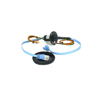 Miniature Gigabit Ethernet RJ45 Slip Ring with Flange | 1-Channel 1000M ...