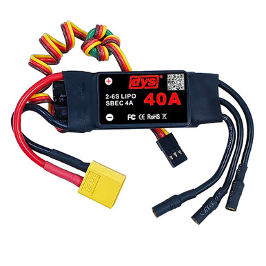 DYS-40A Brushless Motor Controller | 40A High-Current ESC for RC ...