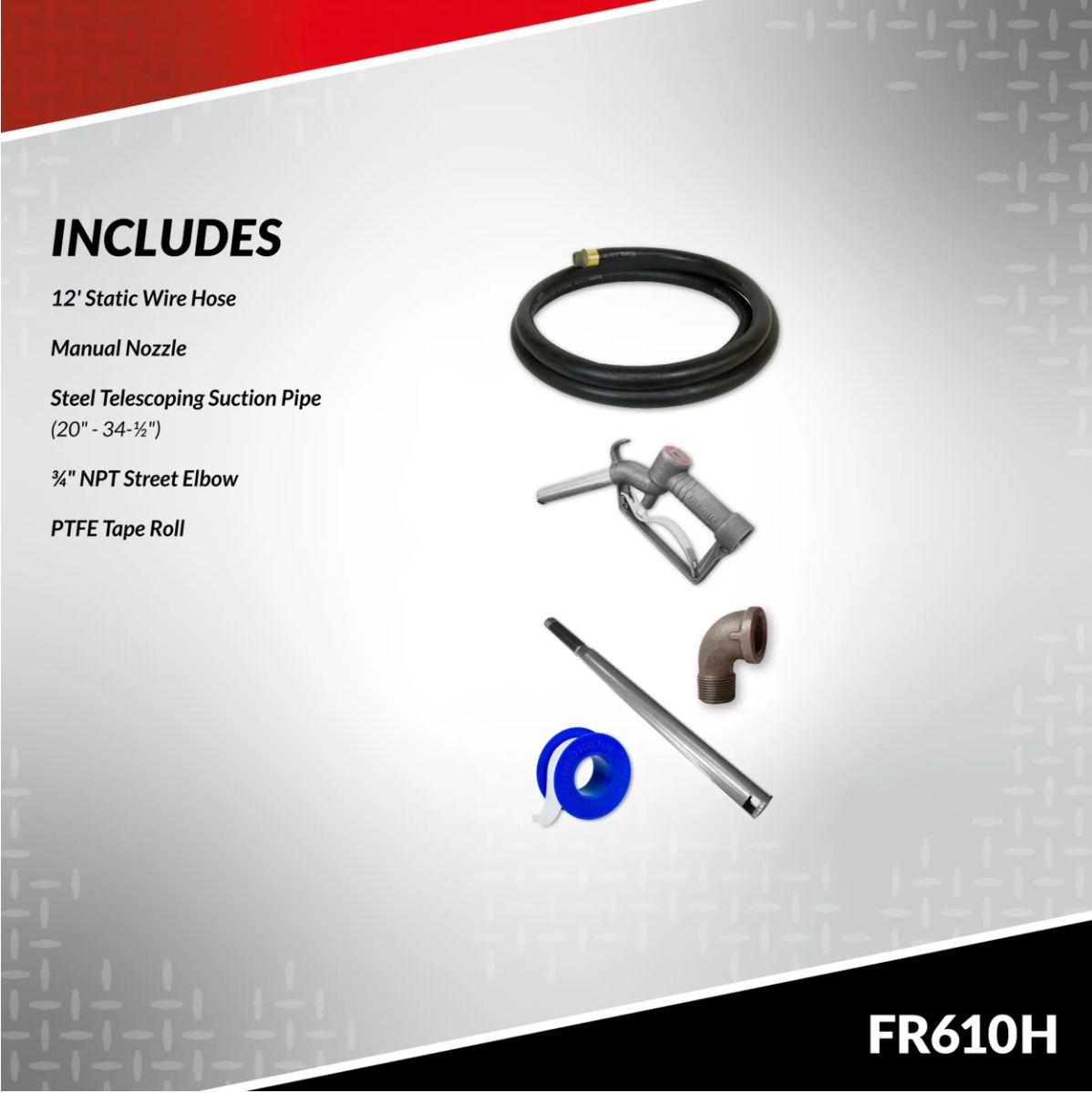 Fuel Pump - 115VAC 15 GPM 3/4" Manual Kit