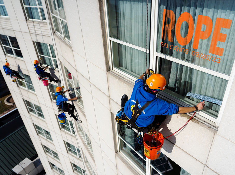 High Rise Window Cleaning | Abc Window Washing Equipment