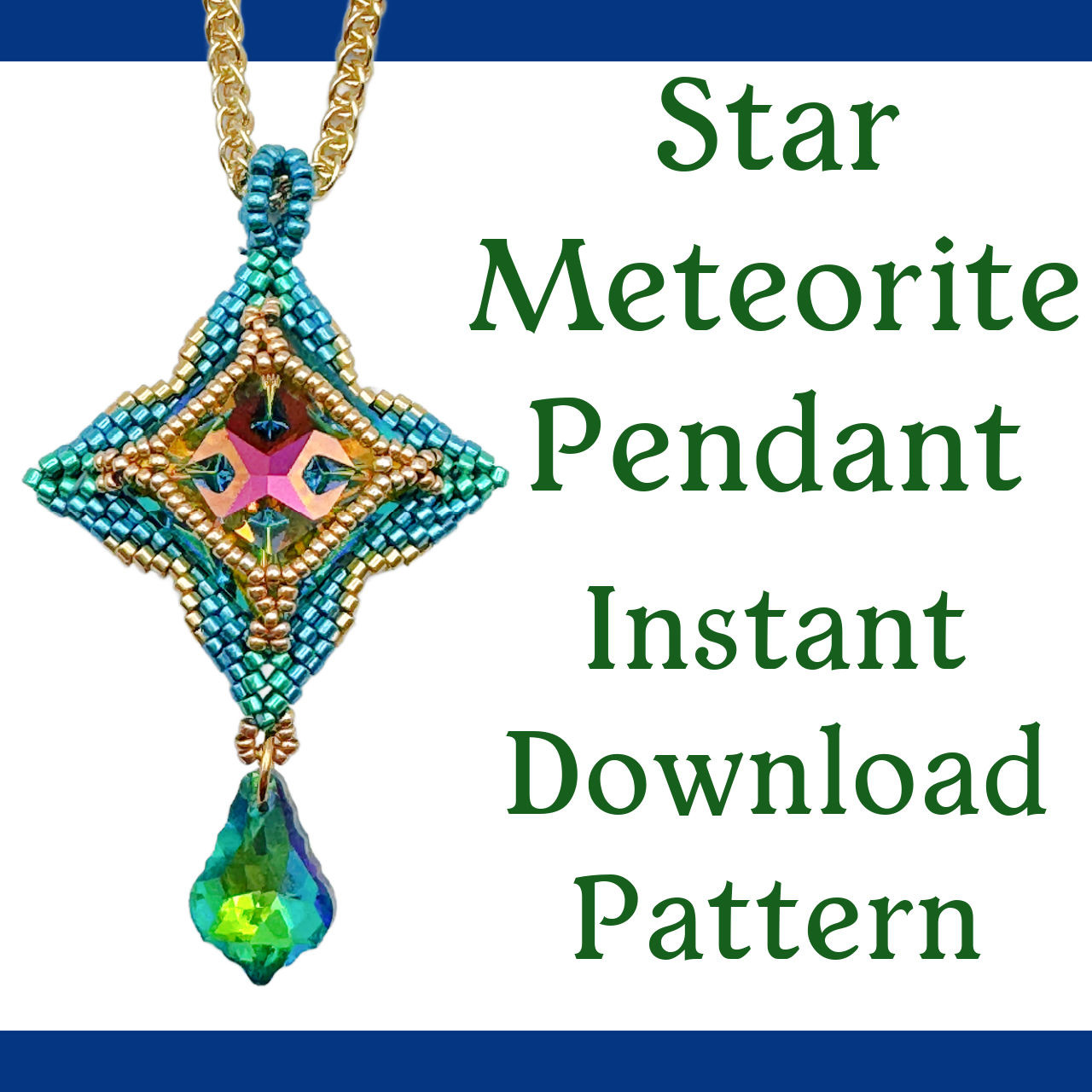 Star Meteorite Pendant Instant Download Pattern