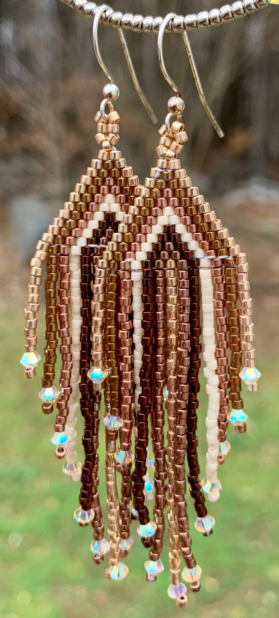 Simple Fringe Earrings INSTANT DOWNLOAD PDF Pattern - Off the Beaded Path