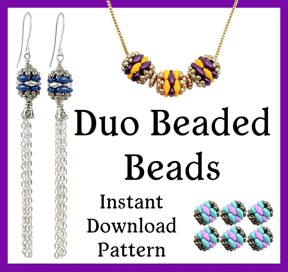 Duo Beaded Beads Instant Download Pattern