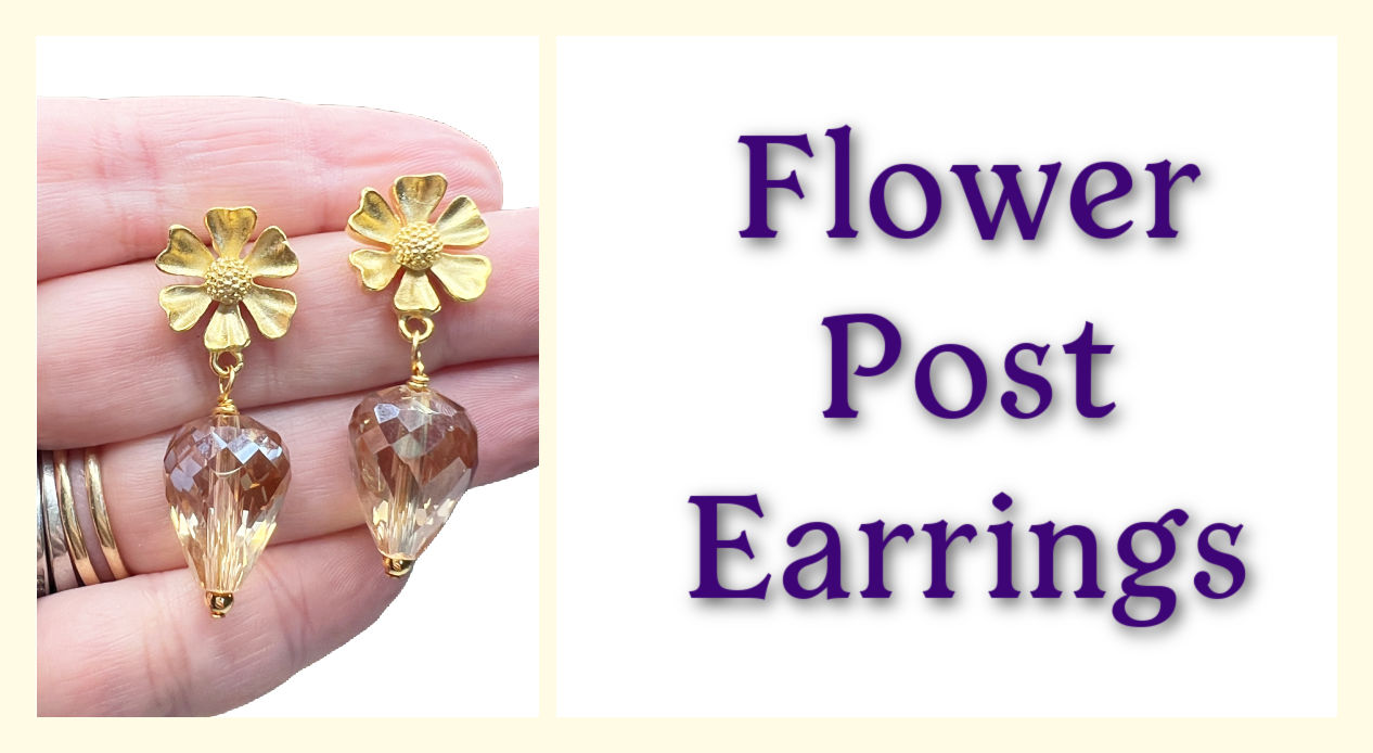 Flower Post Earrings - Off the Beaded Path