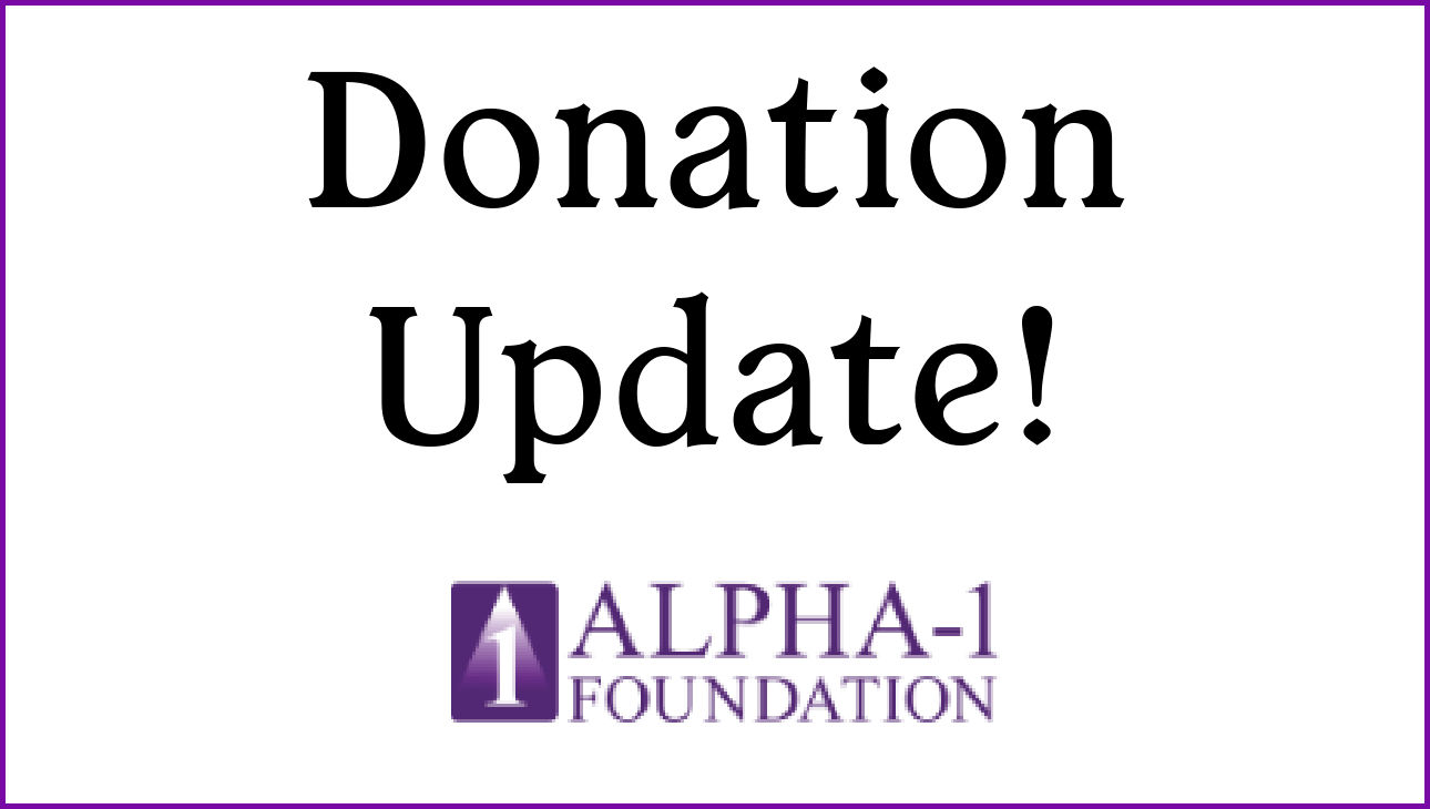 Alpha-1 Donation Update - Off the Beaded Path