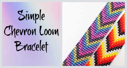 Simple Chevron Loom Bracelet INSTANT DOWNLOAD Pattern - Off the Beaded Path