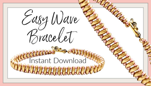 Easy Wave Bracelet INSTANT DOWNLOAD Pattern