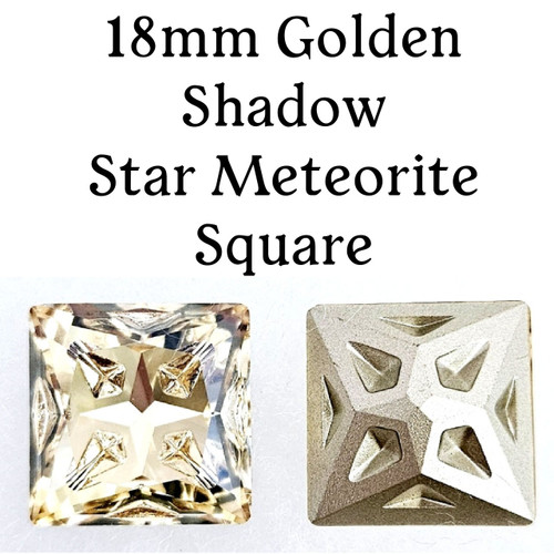 18mm Sphinx Star Meteorite Square Crystal (1 Piece)