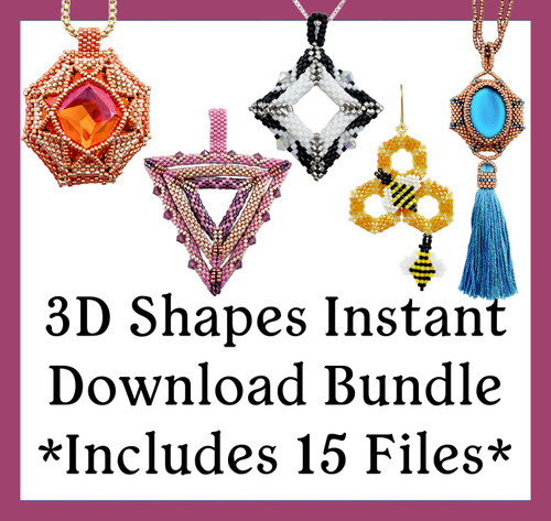 3D Shapes Instant Download Bundle - 15 Files