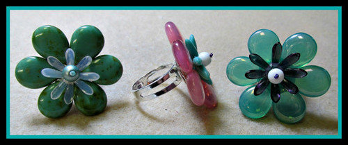 Spring Fling Ring INSTANT DOWNLOAD Tutorial - Off the Beaded Path