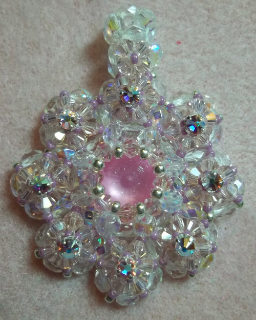 Tula Flower Pendant Instant Download Pattern - Off the Beaded Path