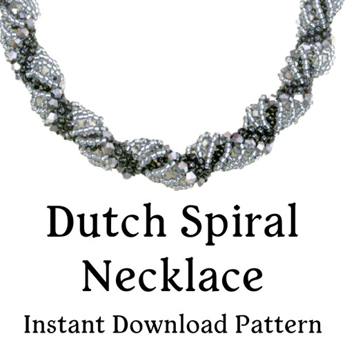Dutch Spiral Necklace Instant Download Pattern - Off the Beaded Path