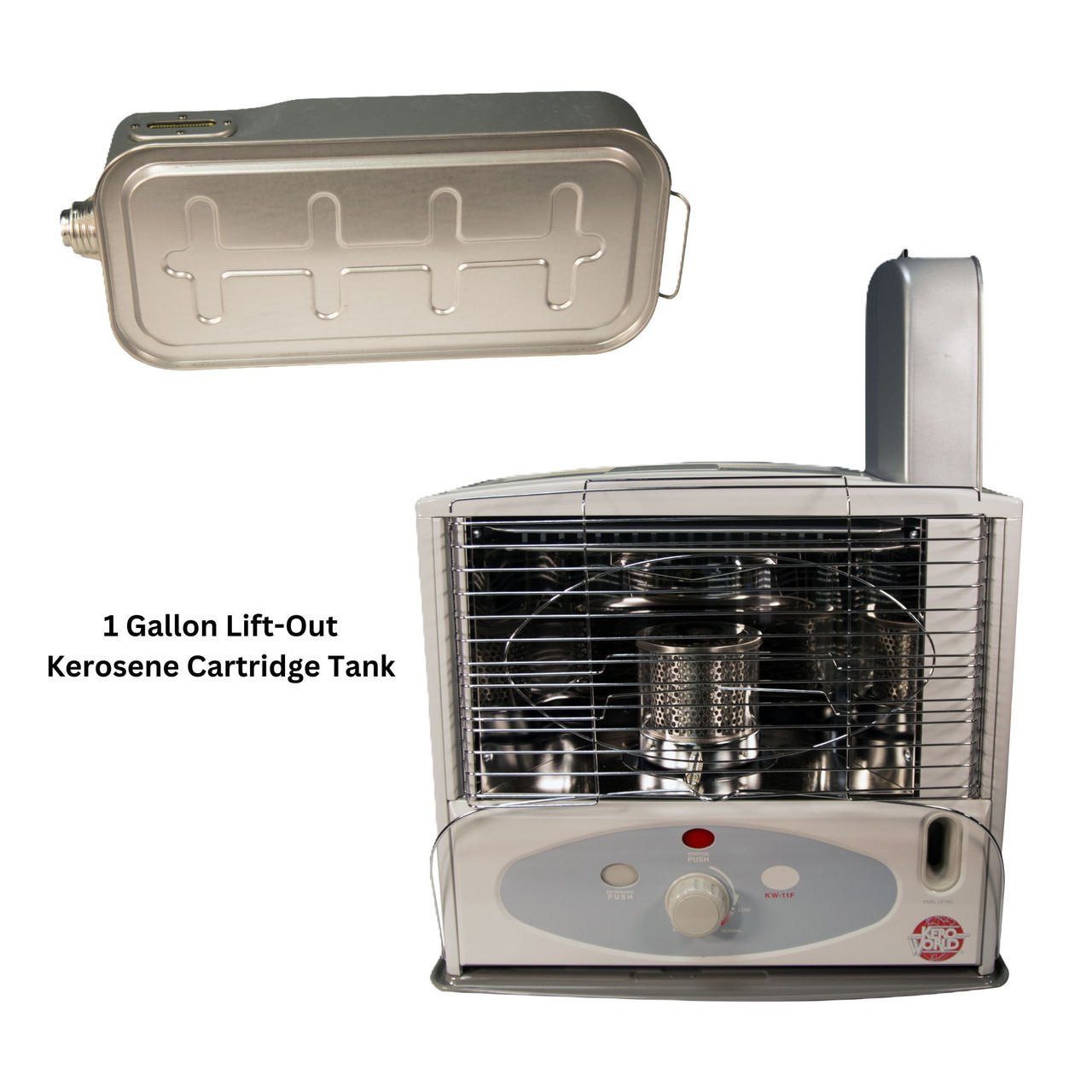 Kero World Radiant Kerosene Heater with Glass Burner KW-11F