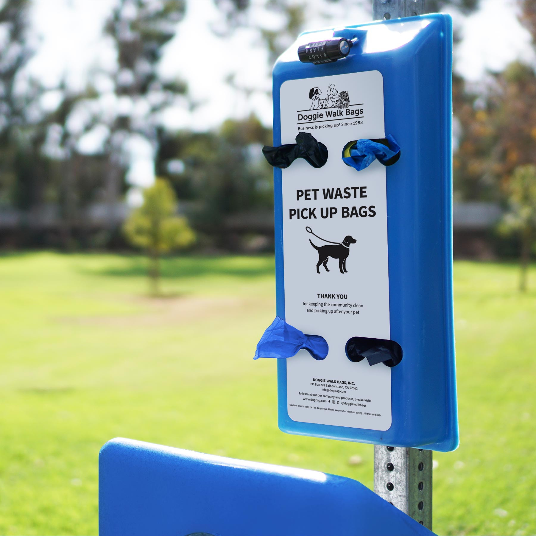 Dog Waste Bag Dispensers | High Quality Tie Handle & Rolls Dispensers ...