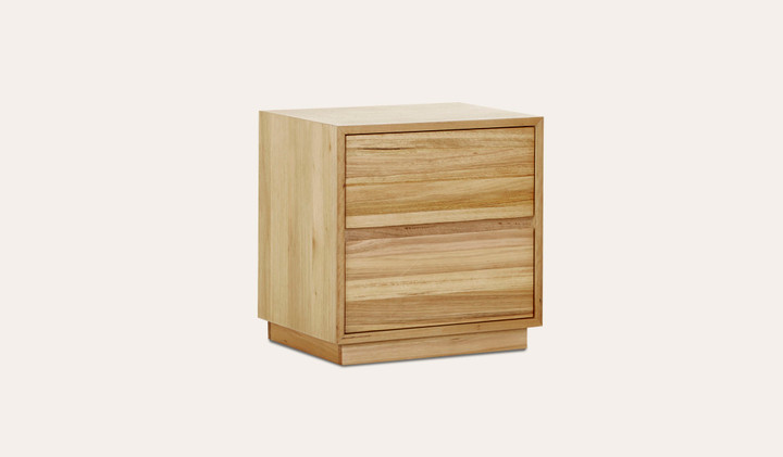 Reagan live edge feature bedside table | Bedsonline