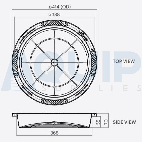 400mm (nom.) Tank Screen