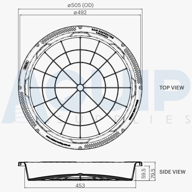 500mm (nom.) Tank Inlet Screen
