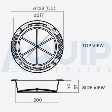 200mm (nom.) Tank Inlet Screen
