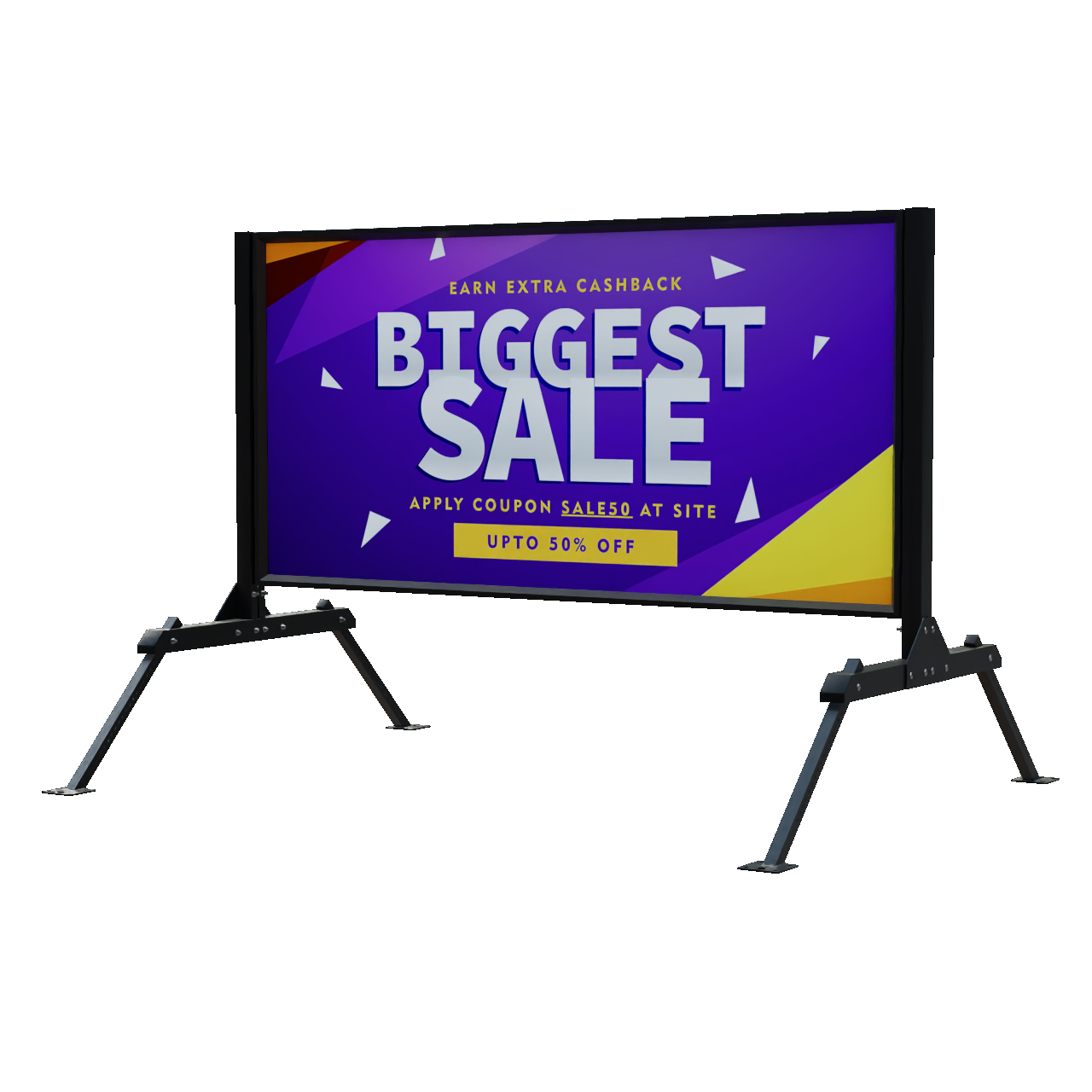 Portable Roadside Sign Frame