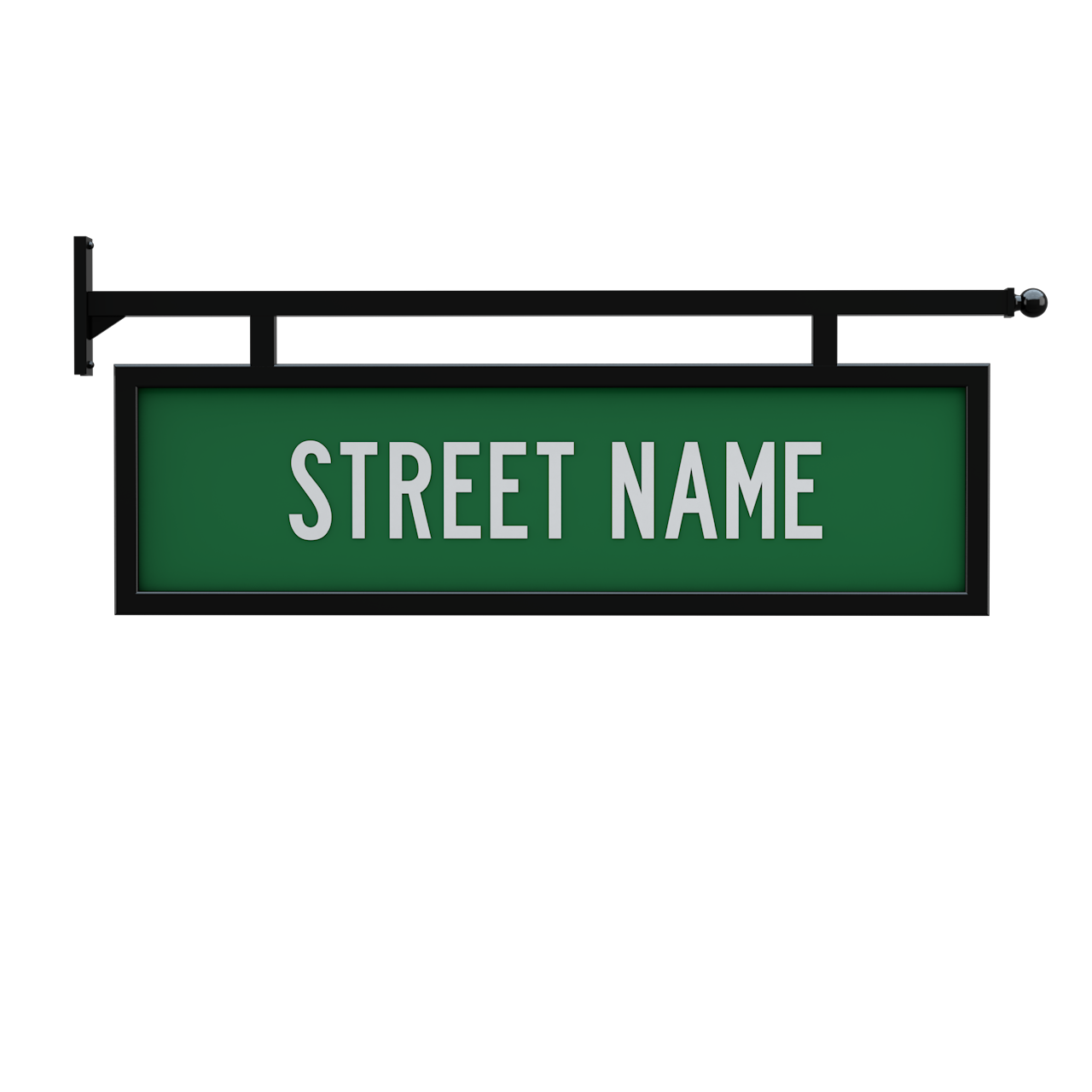 Ornamental Street Sign Frame - Aluminum Hanging - 4Ever Products