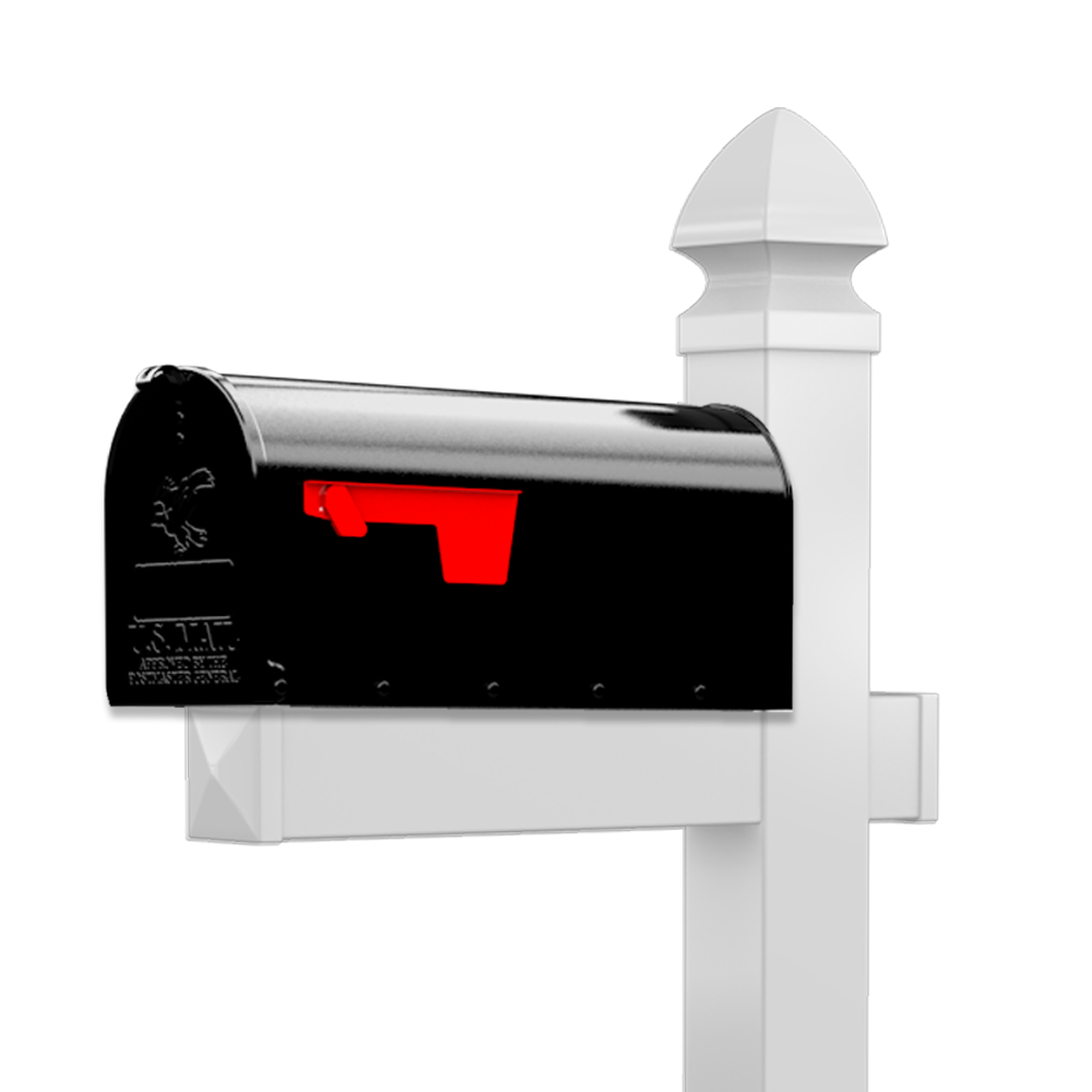 3.5" Vinyl Mailbox Arm End Cap - White - 4Ever Products