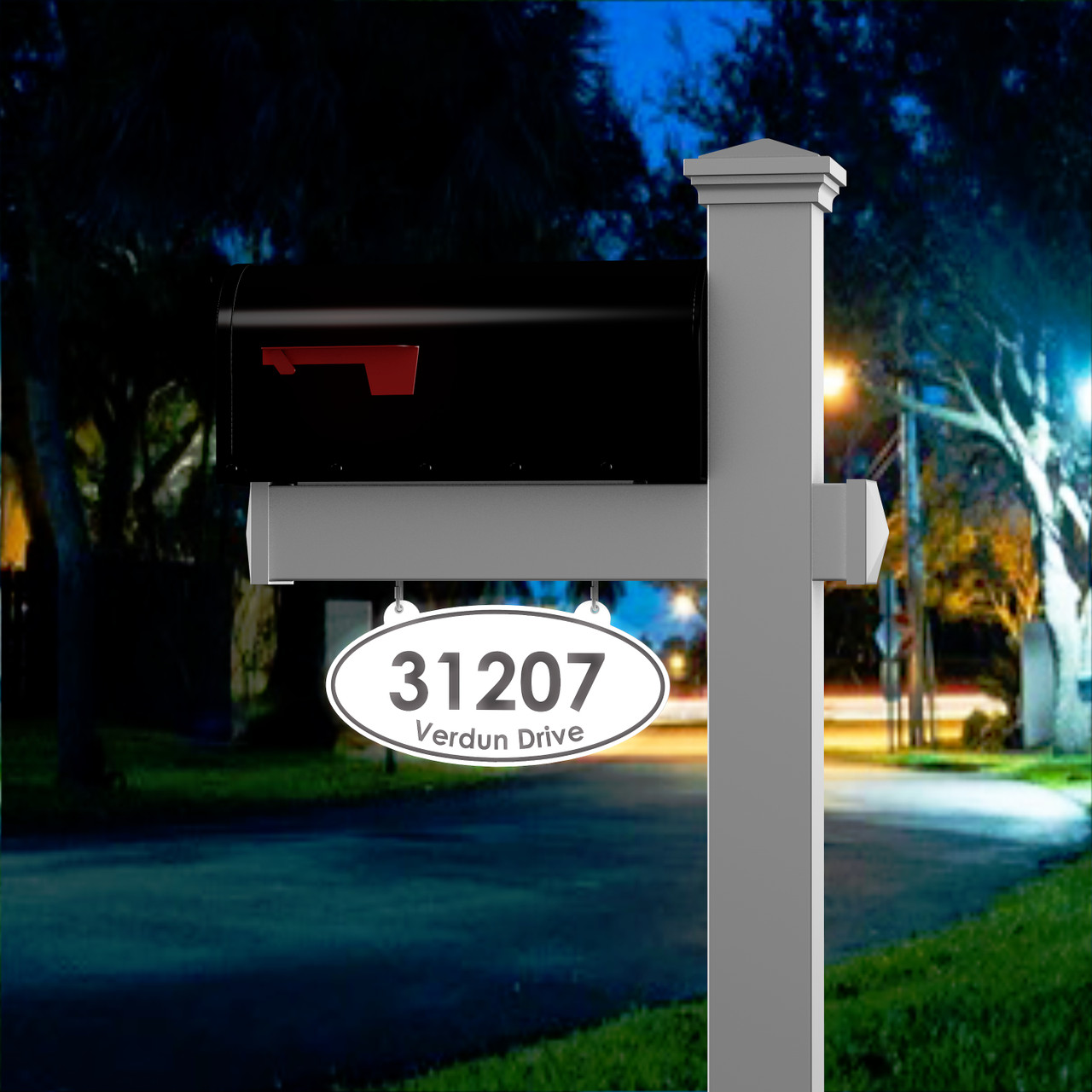 Aluminum Hanging Address and House Number Plate - 4Ever Products