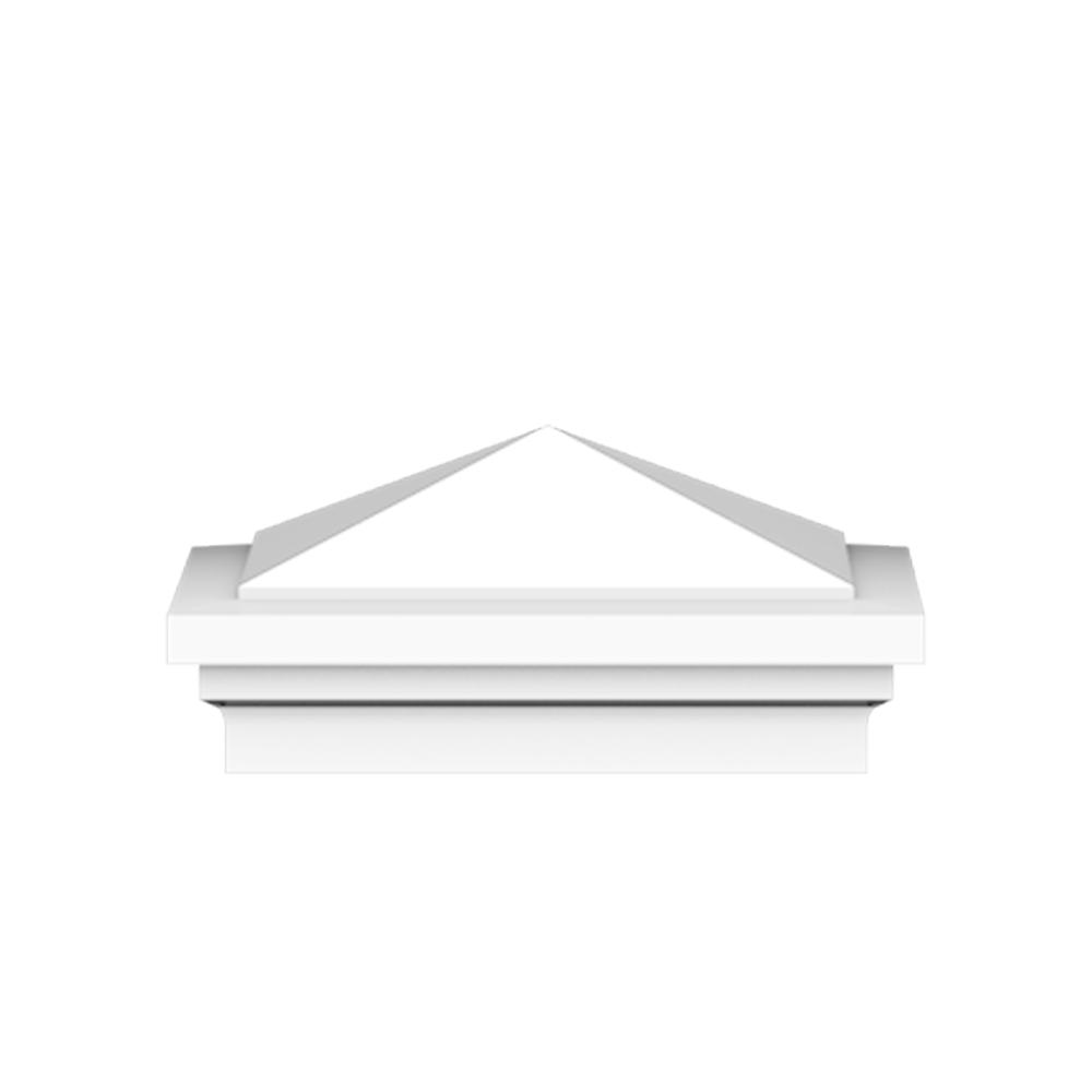 Ornamental Finial - 3" Princeton Cap - White - 4Ever Products
