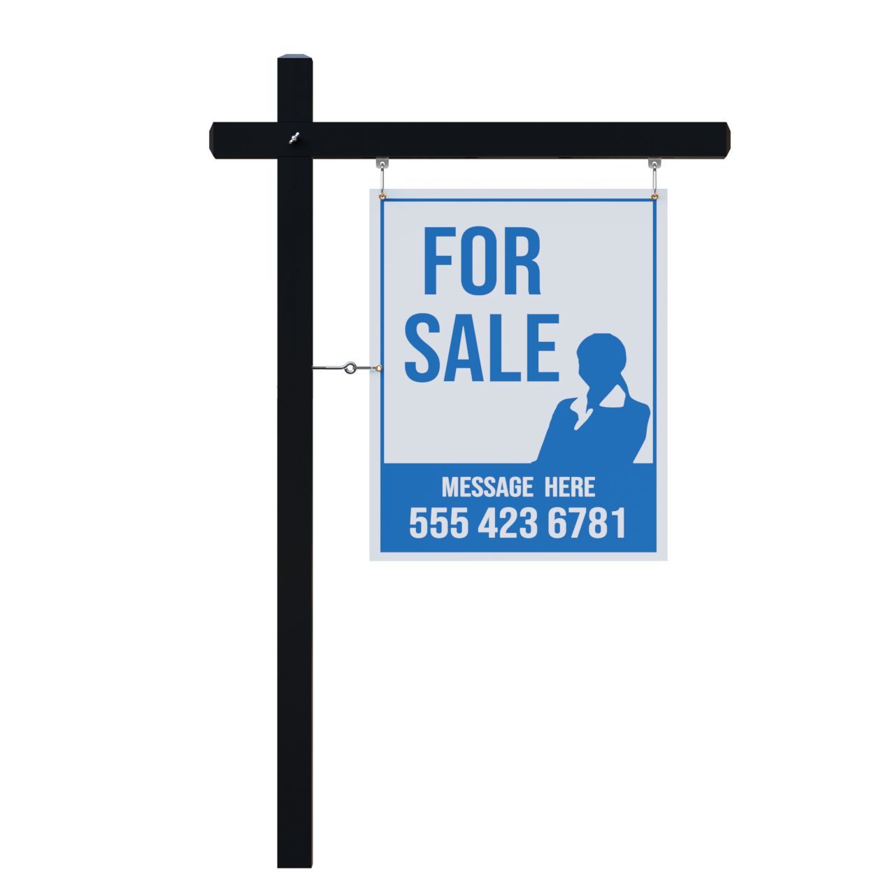 Aluminum Real Estate Post - 2pc Post - 4Ever Products