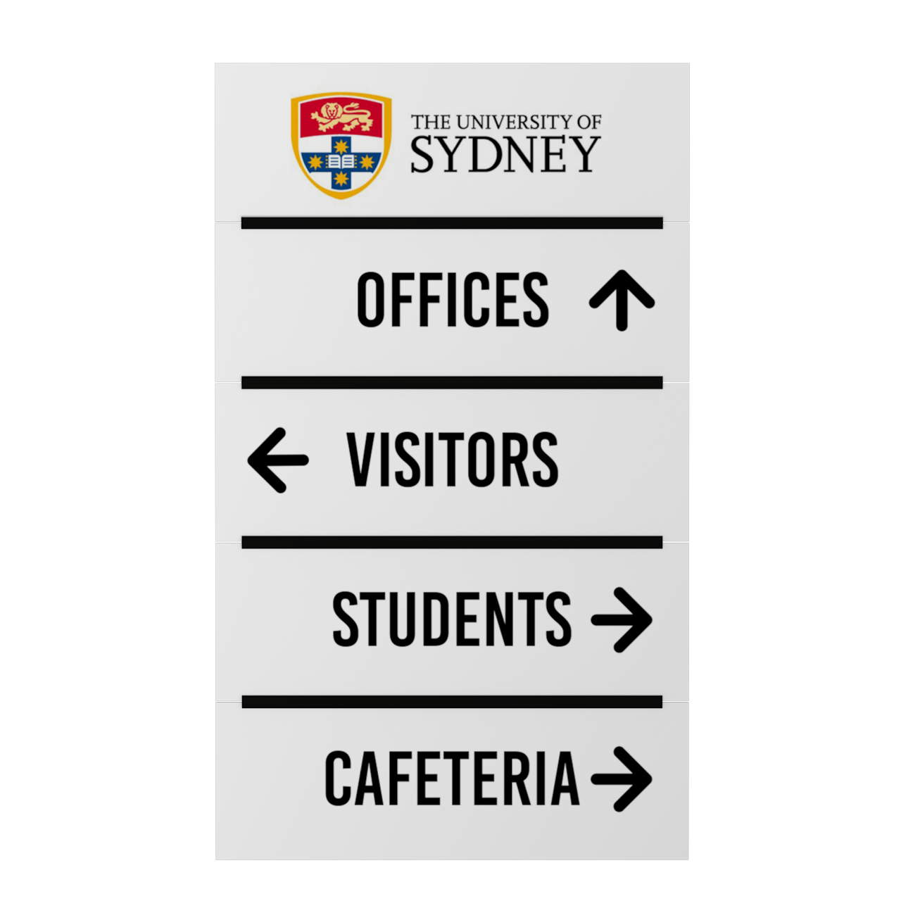 Tenant Sign Divider for Architectural Frames