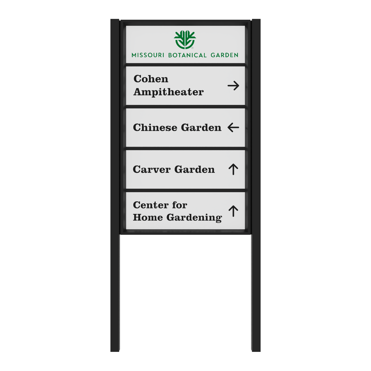 Tenant Sign Divider for Architectural Frames