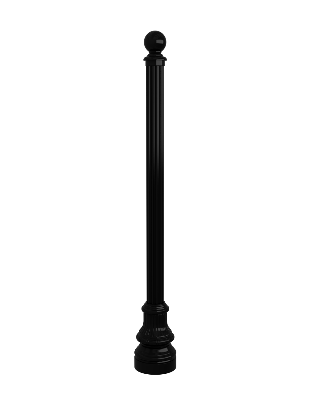 The 4" Fluted Informational Sign Post System - 4Ever Products