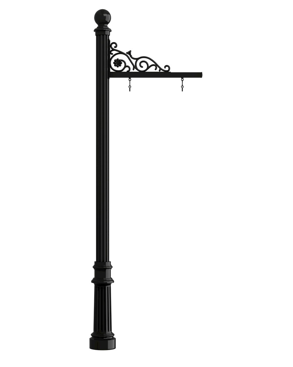 The 4" Fluted Hanging Sign Post System - 4Ever Products