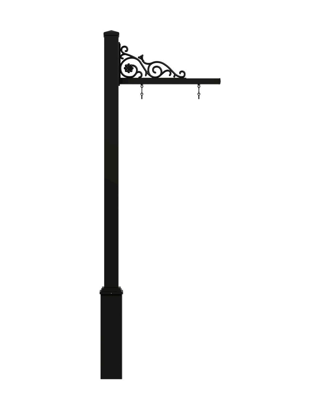 The 4" Square Hanging Sign Post System - 4Ever Products