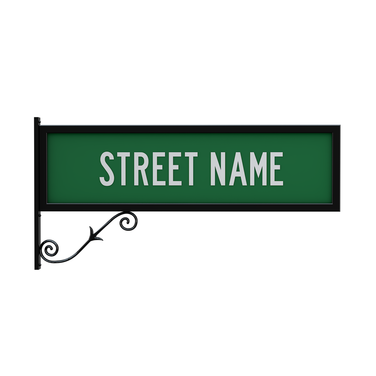 The Ornamental Street Sign Frame - Aluminum Scroll - 4Ever Products
