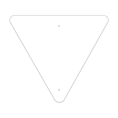 Painted - Aluminum Triangle Sign Blank - 4Ever Products