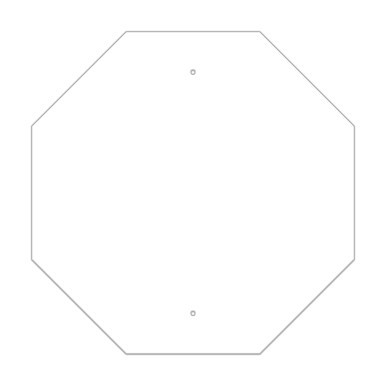 Painted - Aluminum Octagon Sign Blank - 4Ever Products