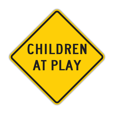 Children At Play (Diamond) Sign - 4Ever Products