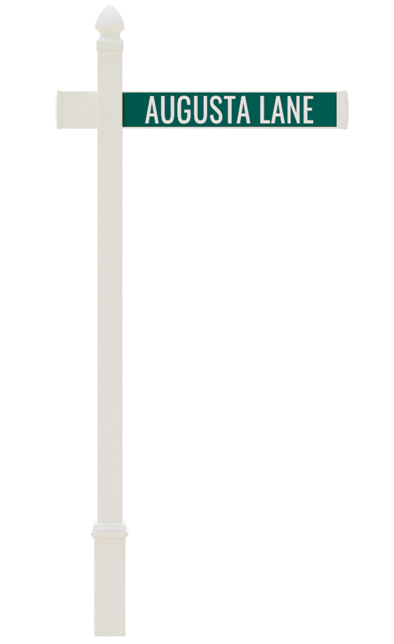 Vinyl Street Sign Post System with Single Blade - 4Ever Products