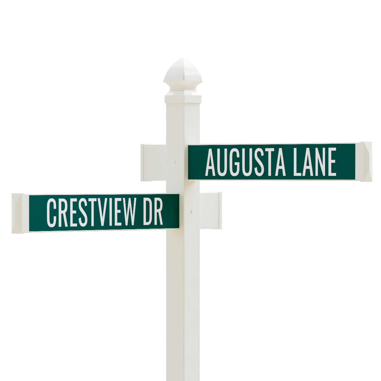 Vinyl Street Sign Post System with Double Blades - 4Ever Products