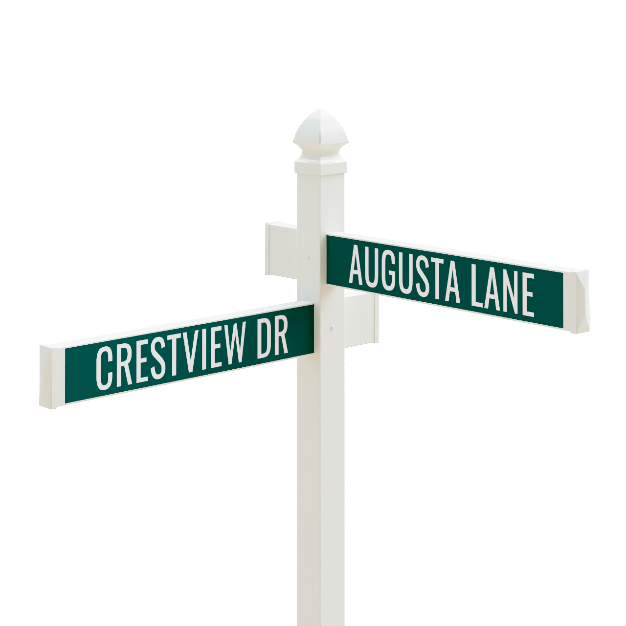 Vinyl Street Sign Post System with Double Blades - 4Ever Products