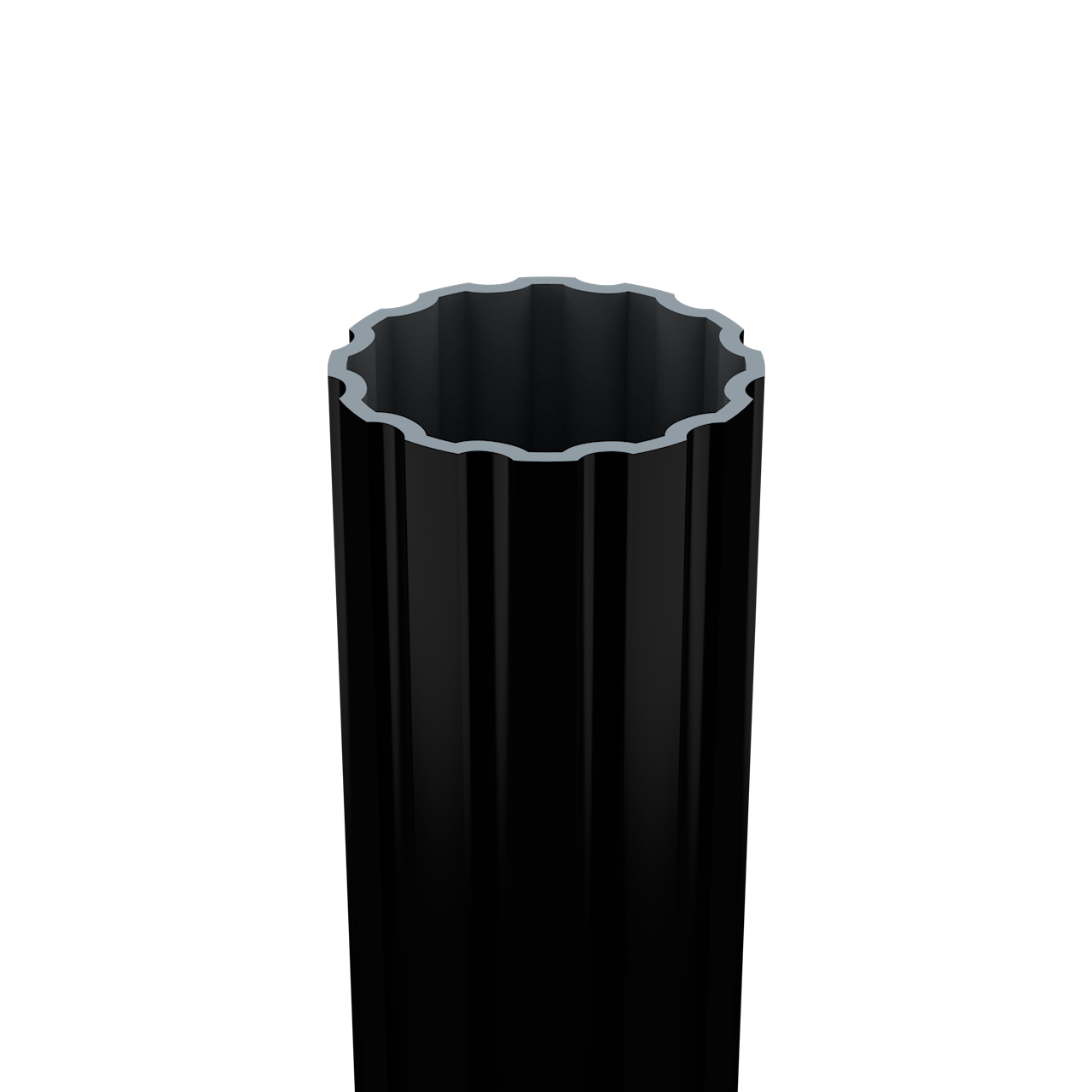 3" Fluted Round Aluminum Post - 4Ever Products