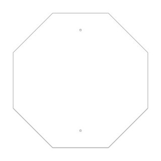 Painted - Aluminum Octagon Sign Blank - 4Ever Products