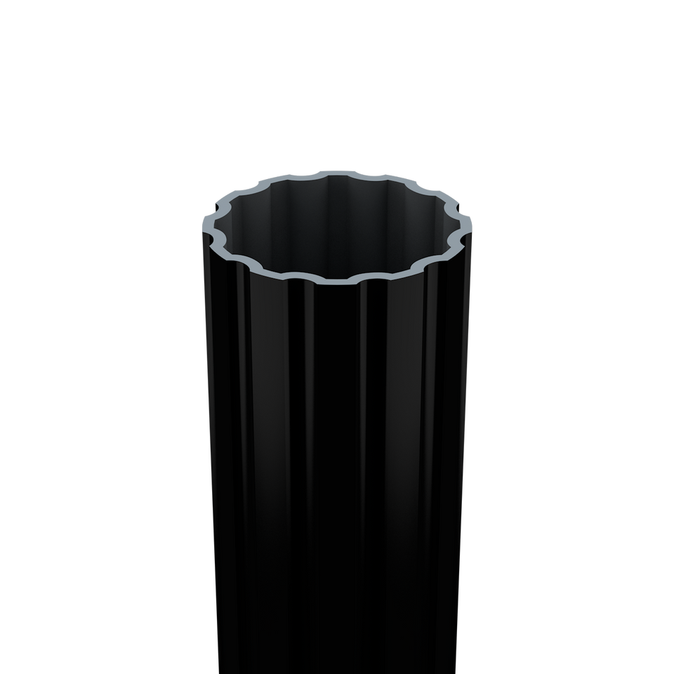 Ornamental Post - 3" Fluted Walled Round Post