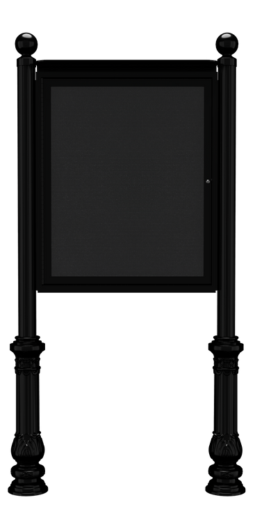 3" Fluted Post Community Message Board - 4Ever Products