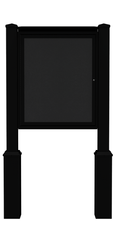 4" Square Post Community Message Board - 4Ever Products